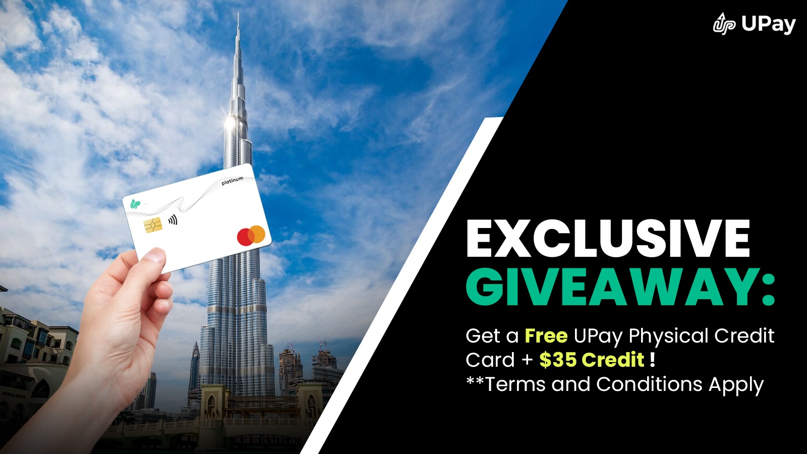 Free UPay Physical Credit Card and $35 Credit – Help Center