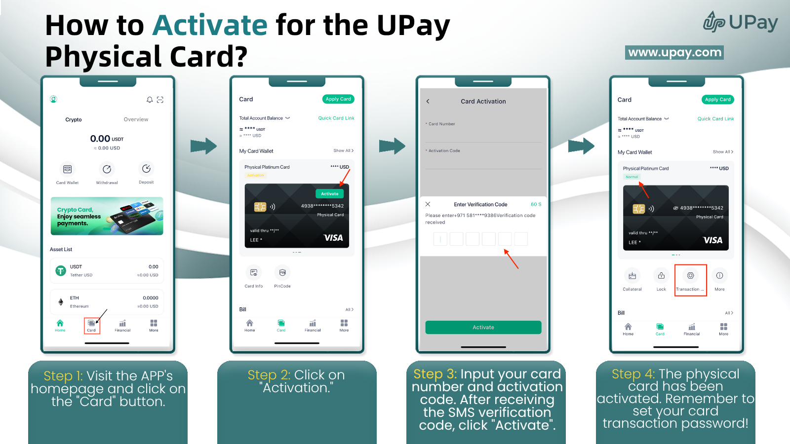 How to Activate for the UPay Physical Card? – Help Center
